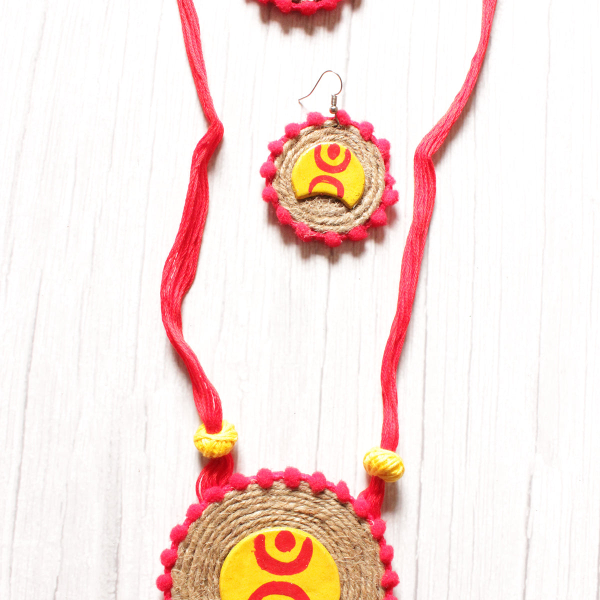 Jute Handcrafted Long Necklace Set – A Local Tribe