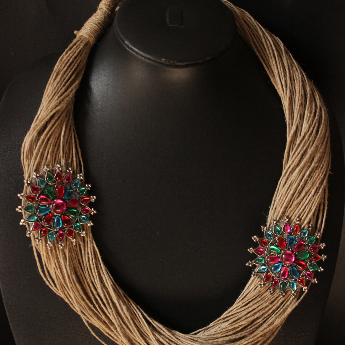 Multiple Jute Strings Hand Braided Afghani Necklace – A Local Tribe
